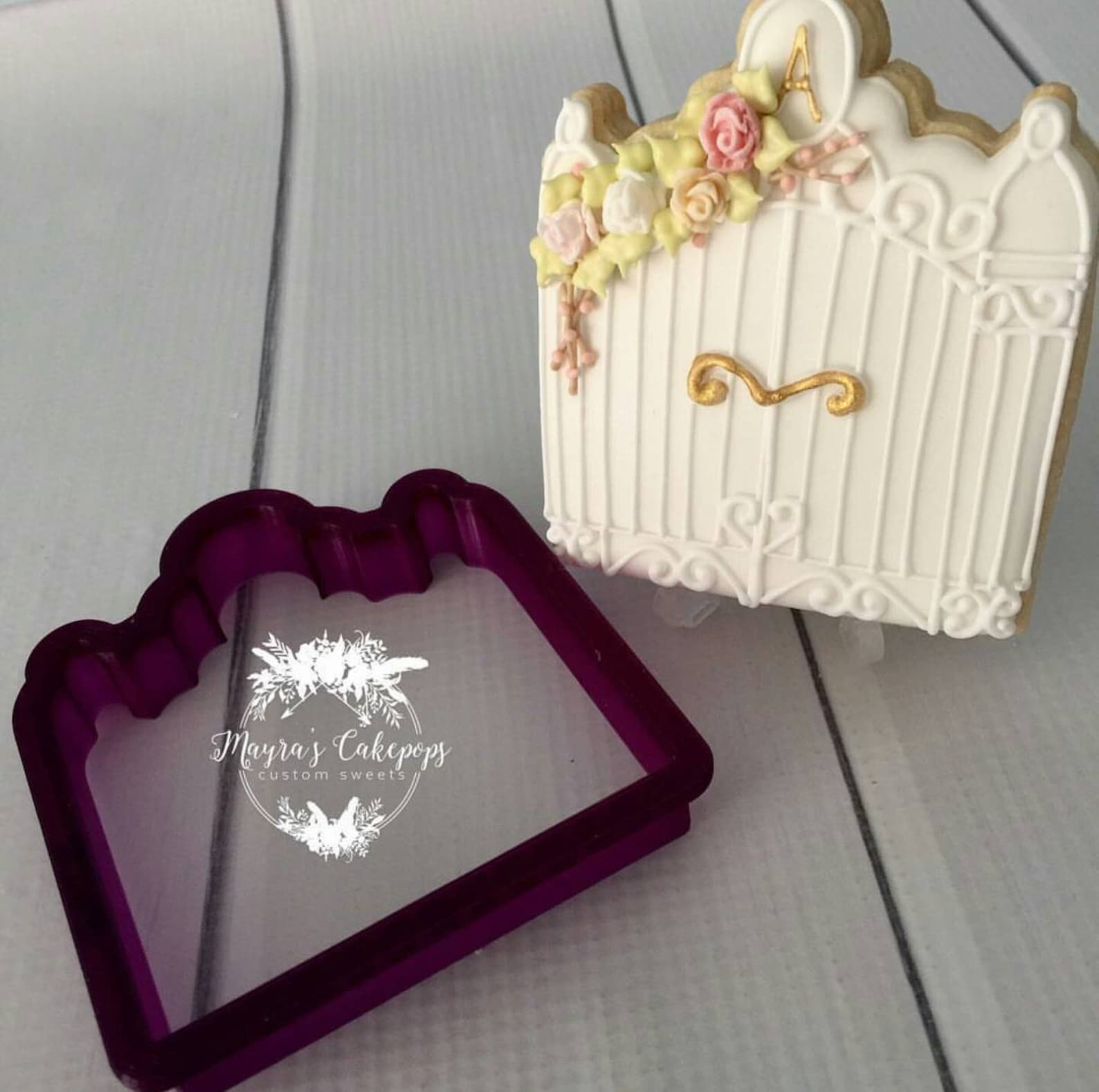 Garden Gate or Head Board Cookie Cutter and Fondant Cutter and Clay ...