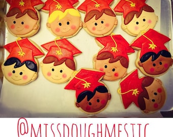 Smiley Face Grad Cookie Cutter - Etsy