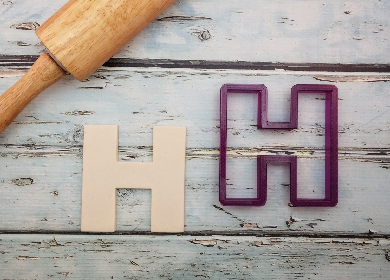 Upper Case Letter H Cookie Cutter and Fondant Cutter and Clay | Etsy