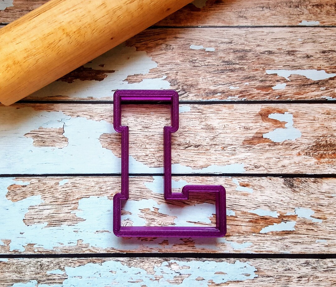 Varsity Letter L Cookie Cutter and Fondant Cutter and Clay Cutter - Etsy