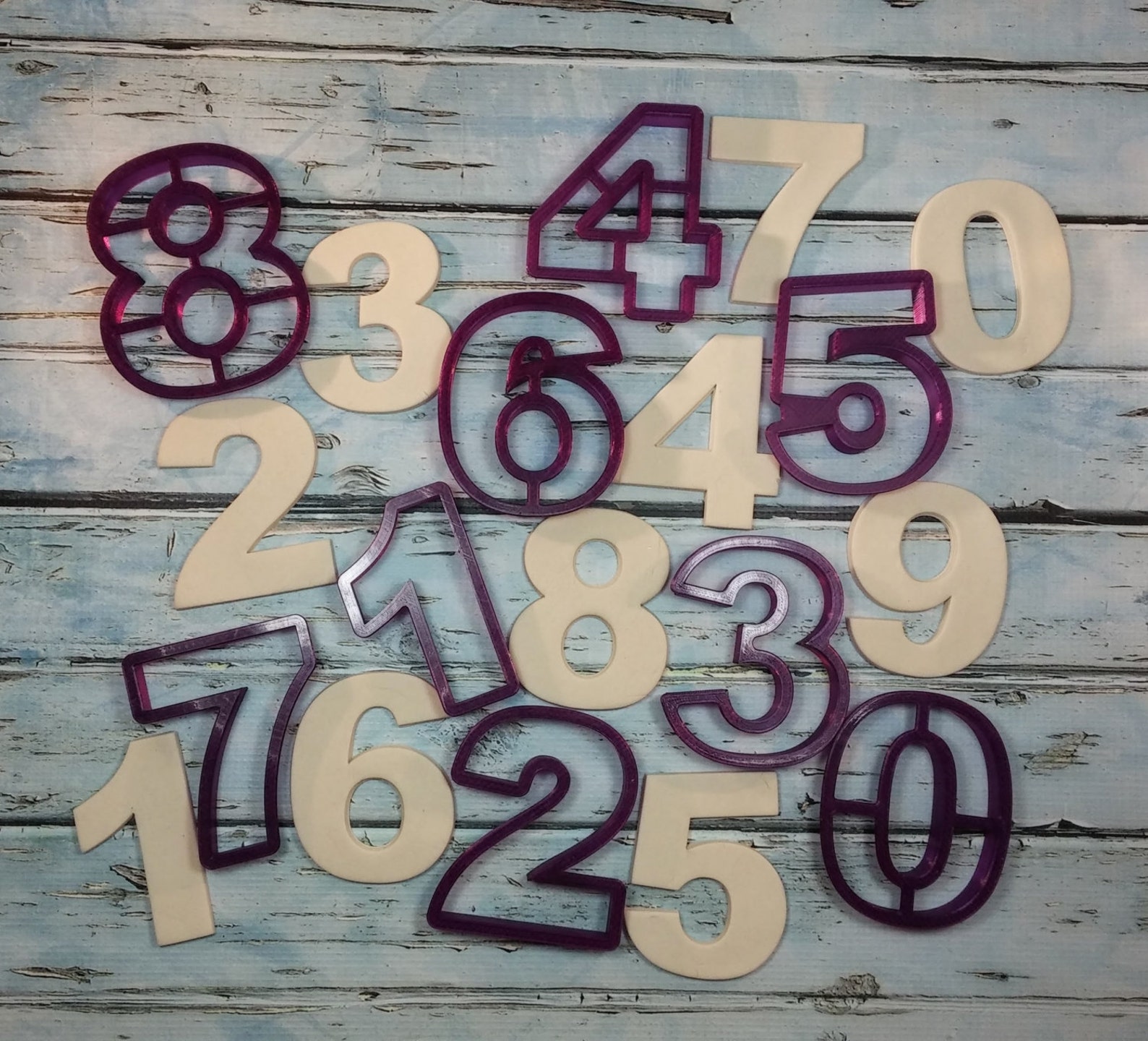 0-8 Number Set Cookie Cutter or Fondant Cutter and Clay Cutter - Etsy