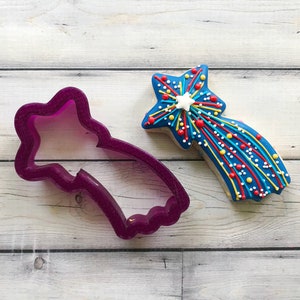 Shooting Star Cookie Cutter and Fondant Cutter and Clay Cutter - Etsy