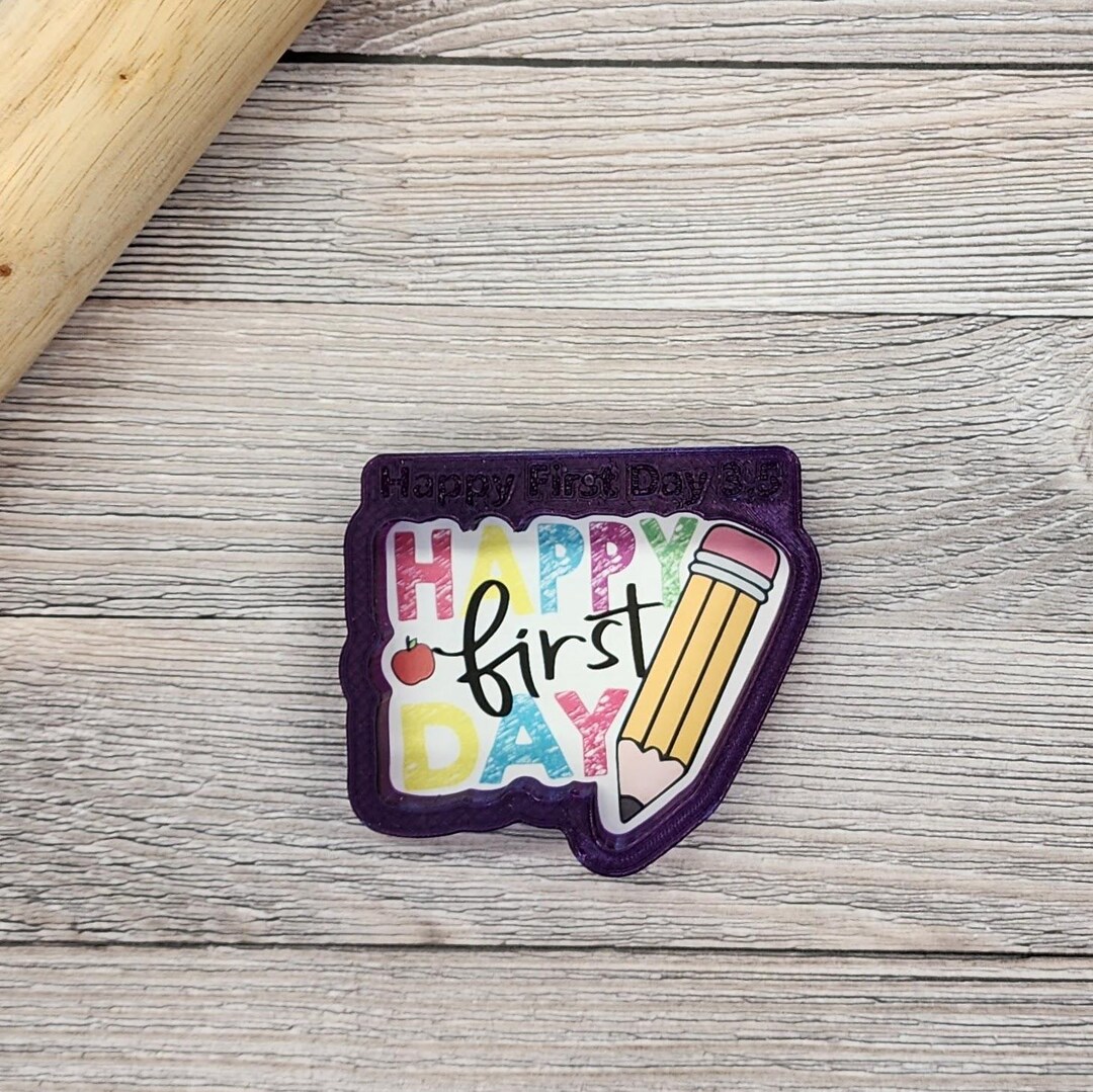 Happy First Day Cookie Cutter - Etsy