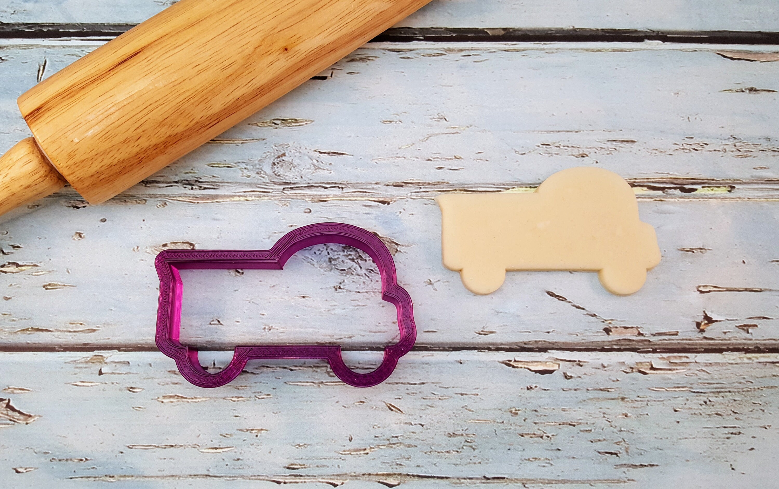 Truck 2 Cookie Cutter and Fondant Cutter and Clay Cutter | Etsy