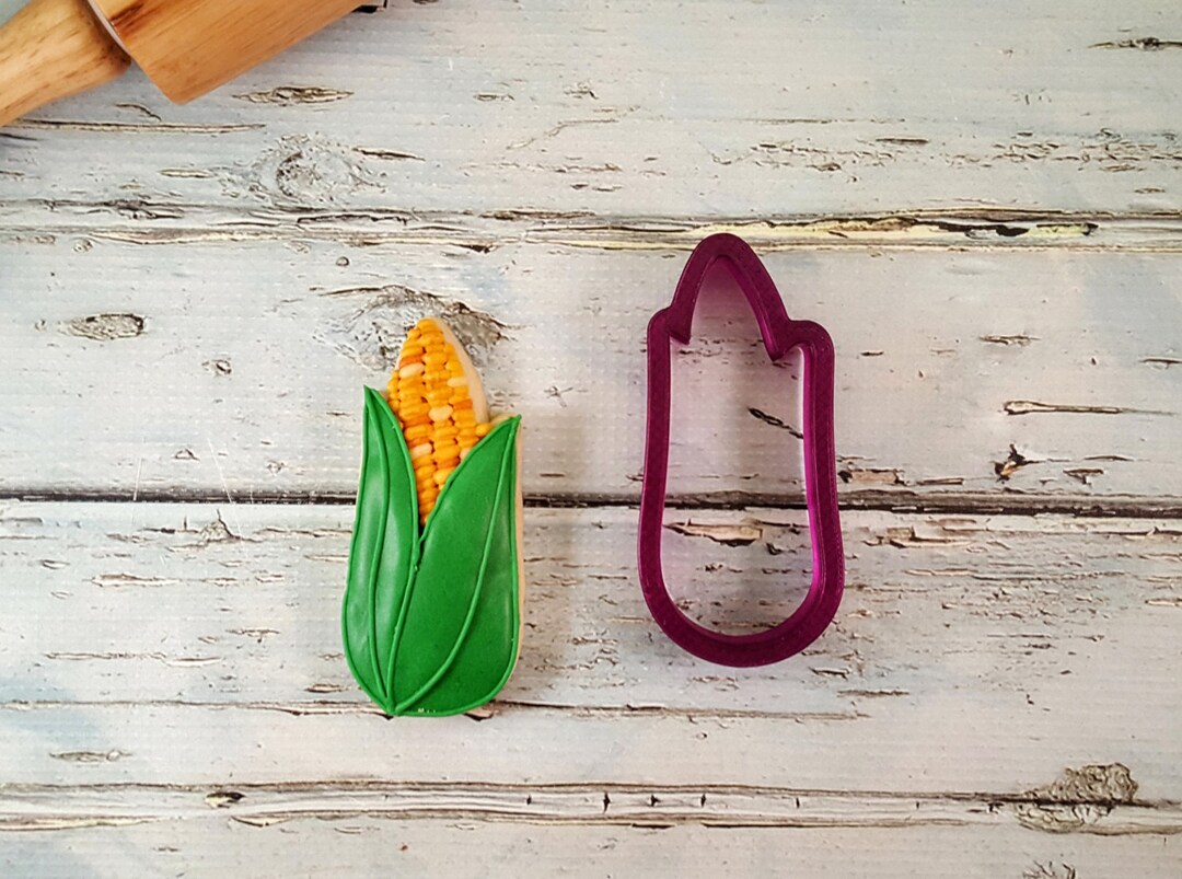 Ear of Corn #2 or Corn on the Cob Cookie Cutter and Fondant Cutter and ...