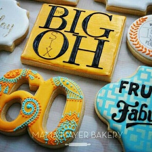 60 Sixty Cookie Cutter and Fondant Cutter and Clay Cutter - Etsy