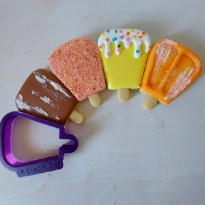 Lynne's Ice Cream Platter Cookie Cutter Set and Fondant Cutter and Clay ...