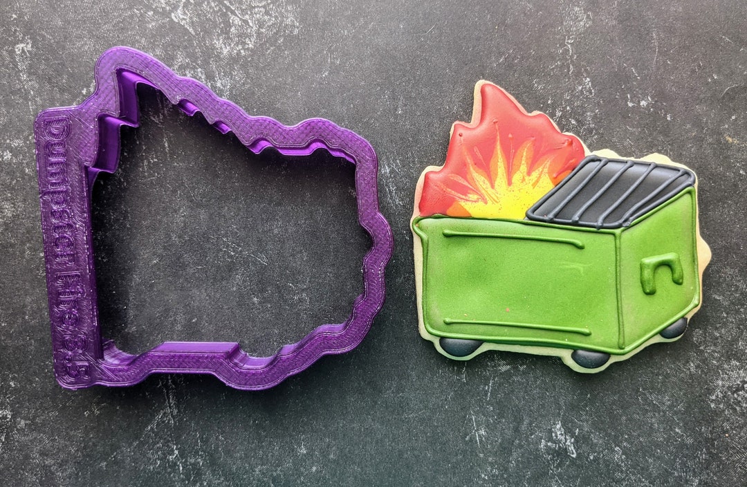 Dumpster Fire Cookie Cutter and Fondant Cutter and Clay Cutter - Etsy
