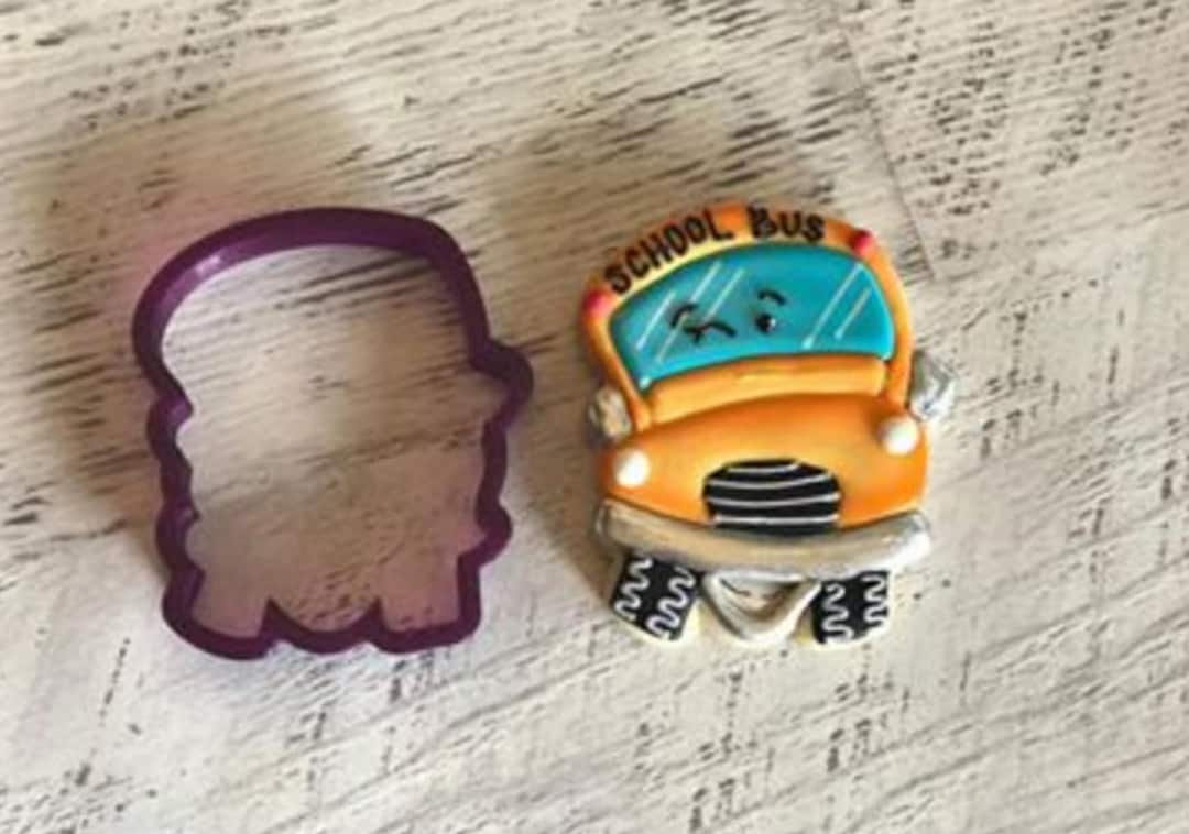 Crazy School Bus Cookie Cutter and Fondant Cutter and Clay Cutter - Etsy