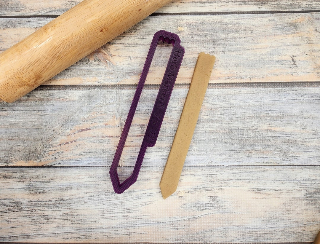 Herb Marker #5 or Vegetable Marker Cookie Cutter and Fondant Cutter and ...