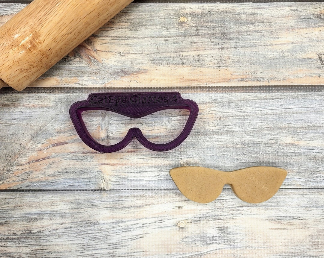 Cat Eye Glasses Cookie Cutter and Fondant Cutter and Clay Cutter - Etsy