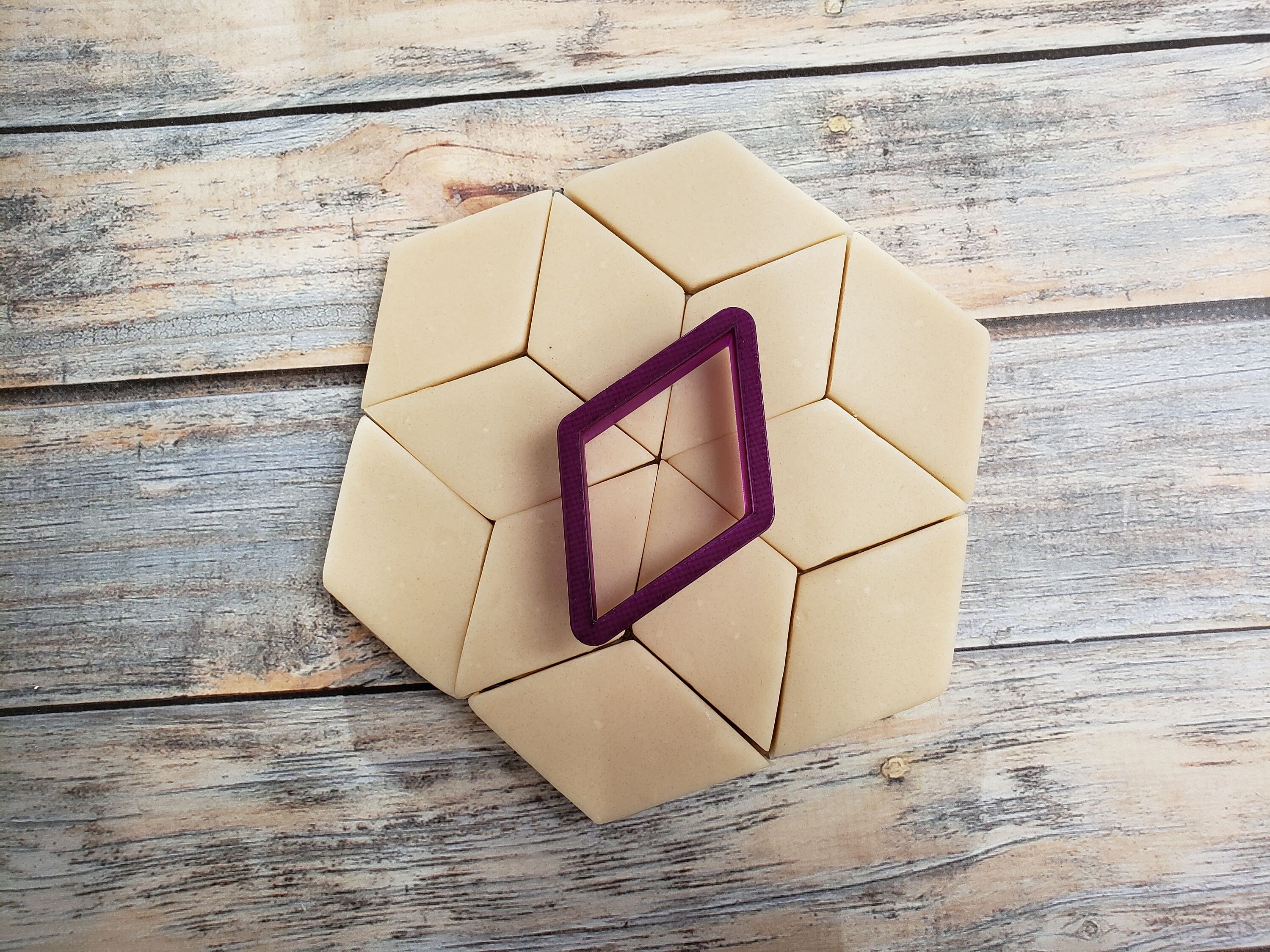 Diamond Shape Platter Cookie Cutter and Fondant Cutter and | Etsy