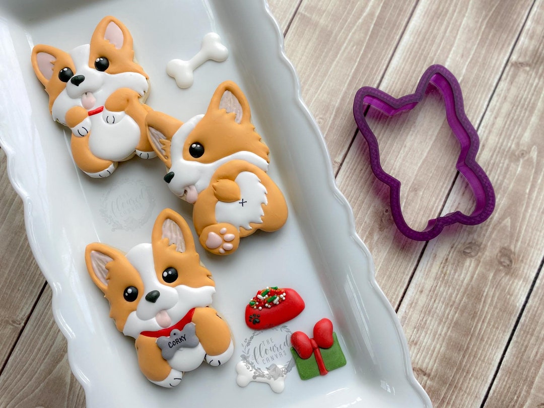 Corgi #2 or Front Facing Dog Cookie Cutter or Fondant Cutter and Clay ...