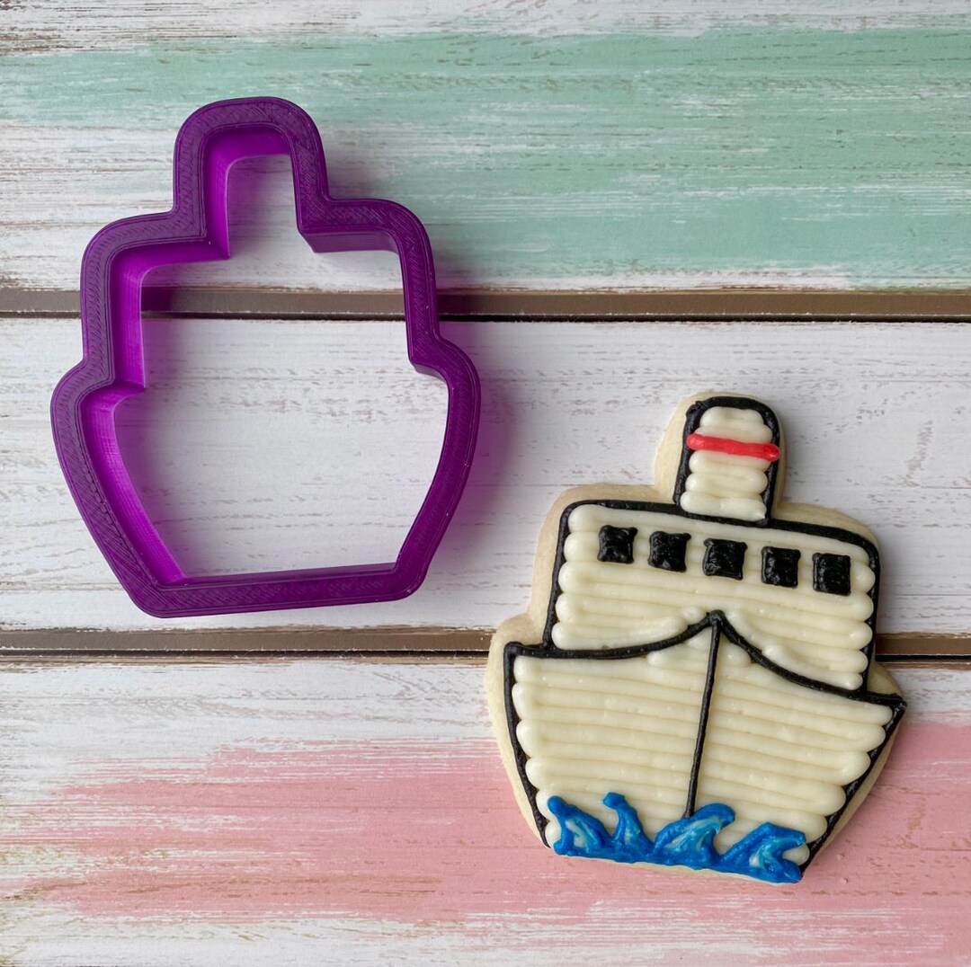 Cruise Ship Front View #2 Cookie Cutter and Fondant Cutter and Clay ...