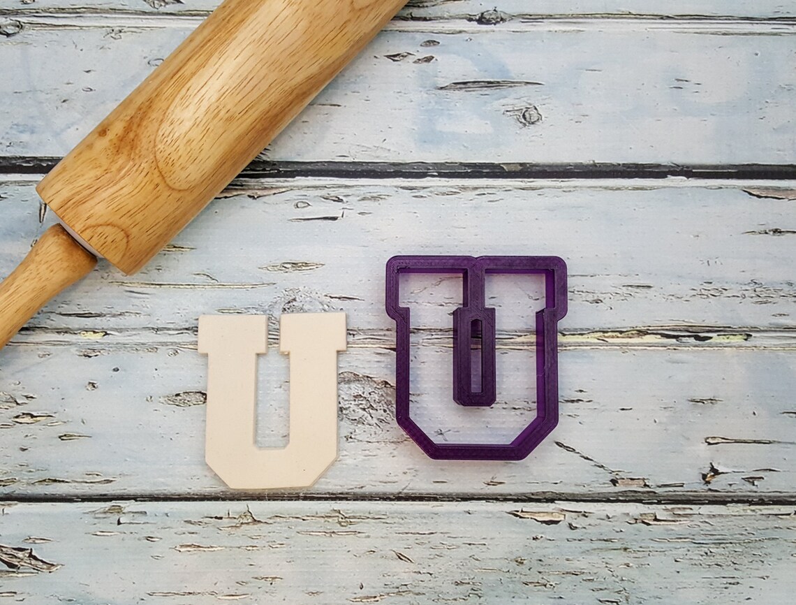 Varsity Letter U Cookie Cutter and Fondant Cutter and Clay - Etsy
