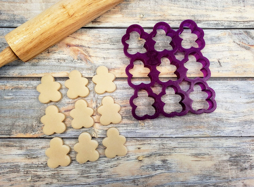 Multi-mini Gingerbread Man #2 Cookie Cutter and Fondant Cutter and Clay ...