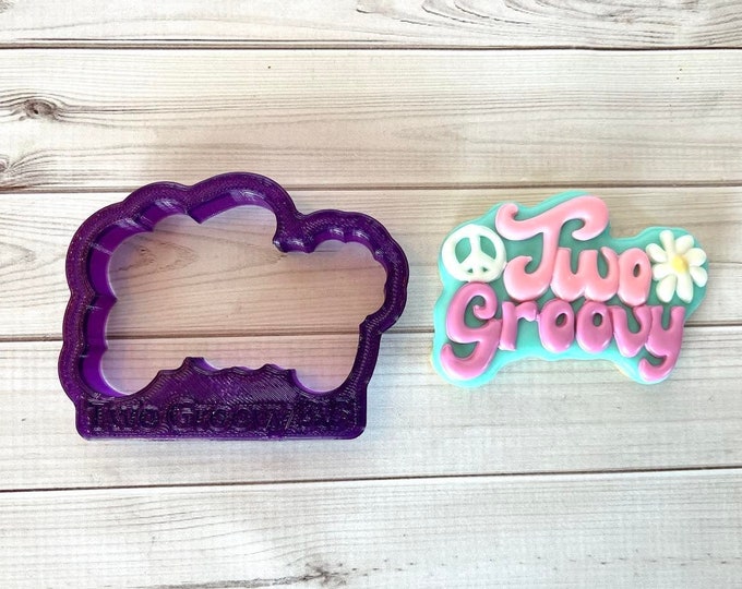 Two Groovy Cookie Cutter - Etsy