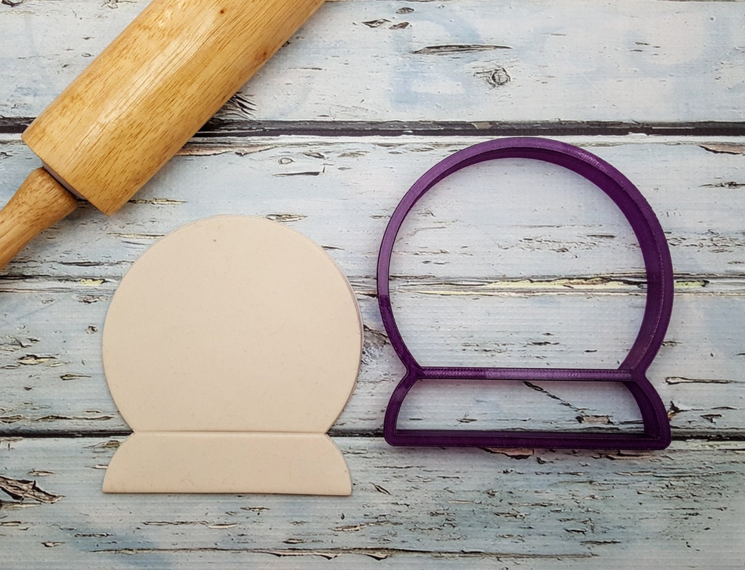 Snow Globe Paint Your Own PYO Cookie Cutter or Fondant Cutter and Clay ...
