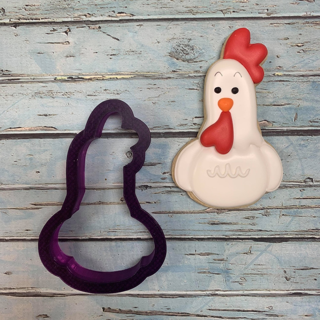 Chicken or Sitting Chicken Cookie Cutter and Fondant Cutter and Clay ...