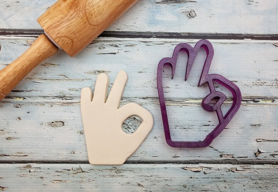 OK Hand Sign Cookie Cutter and Fondant Cutter and Clay Cutter - Etsy
