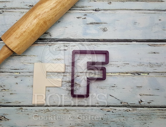 Upper Case Letter F Cookie Cutter and Fondant Cutter and Clay - Etsy