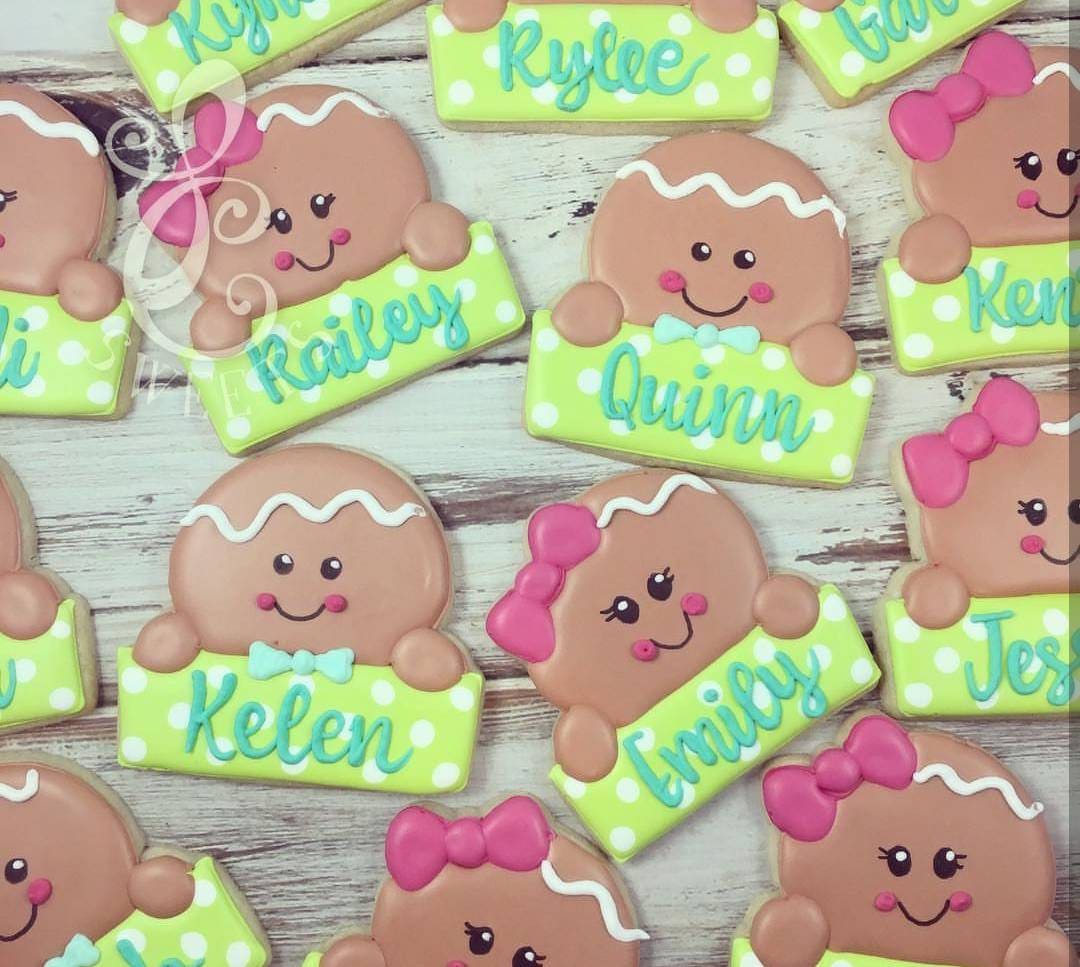 Gingerbread Boy And/or Girl With Sign #1 or Plaque Cookie Cutter and ...