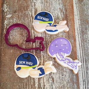 Elise the Swim Girl or Boy or Swim Kids Cookie Cutter and Fondant ...