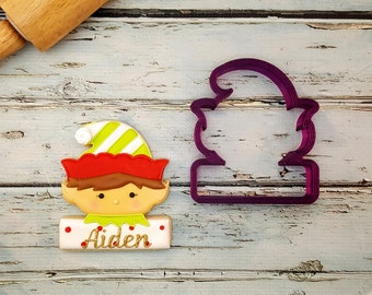 Waving Elf Topper Cookie Cutter - Etsy