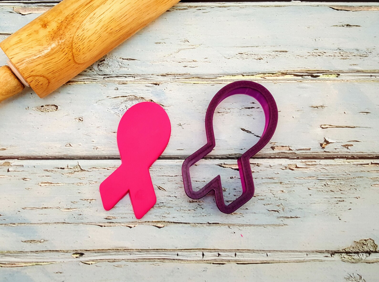 Awareness Ribbon or Memorial Ribbon Cookie Cutter and Fondant Cutter ...