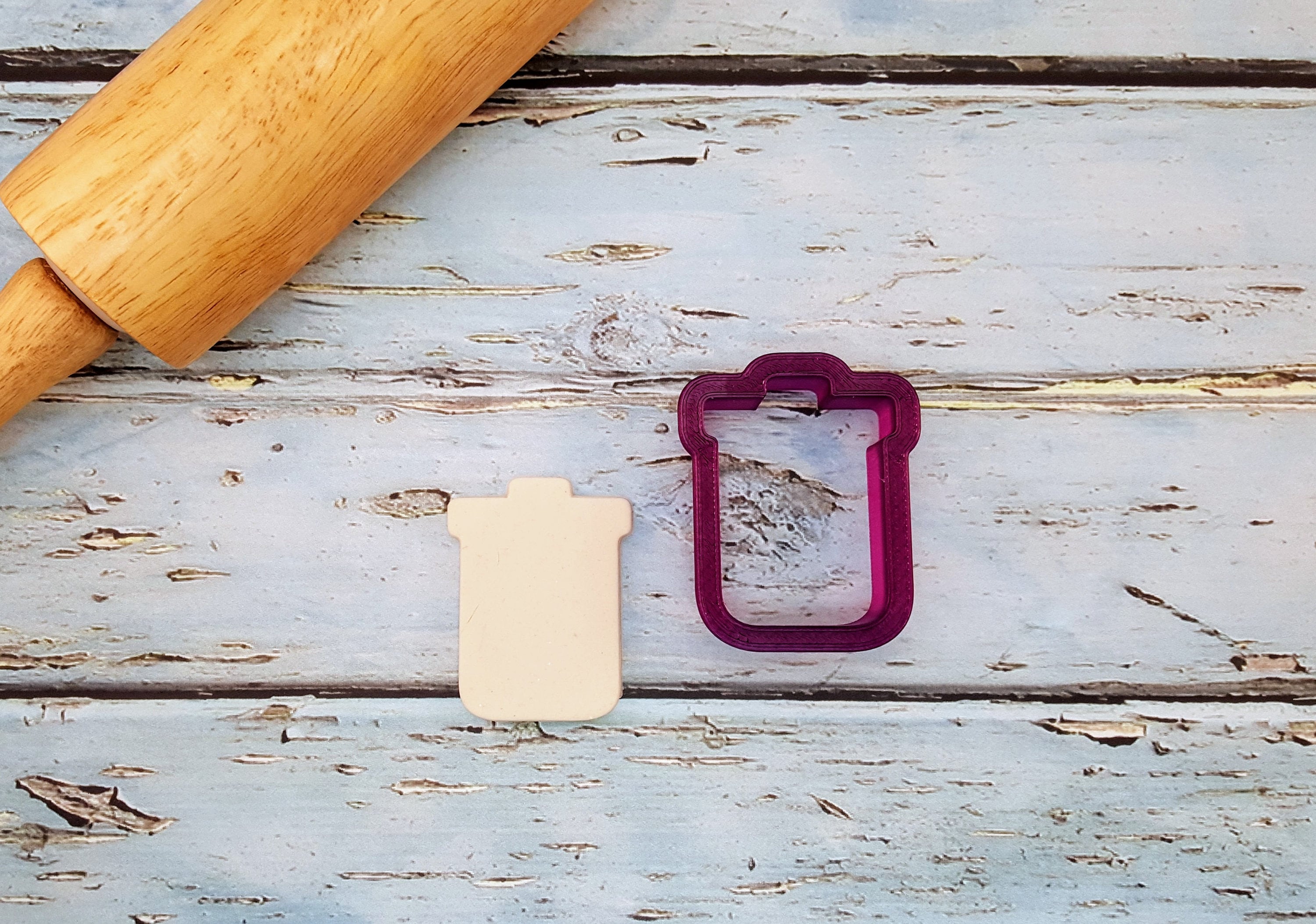 Trash Can or Trash Pail Cookie Cutter and Fondant Cutter and Clay ...