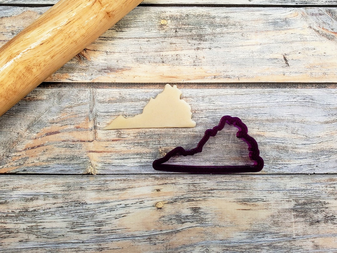 State of Virginia Cookie Cutter and Fondant Cutter and Clay Cutter - Etsy