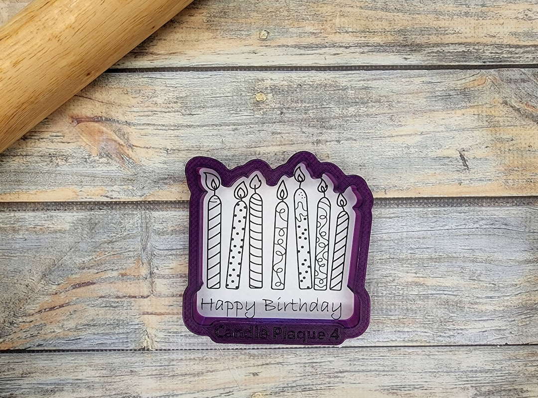 Candle Plaque #2 Cookie Cutter and Fondant Cutter and Clay Cutter - Etsy