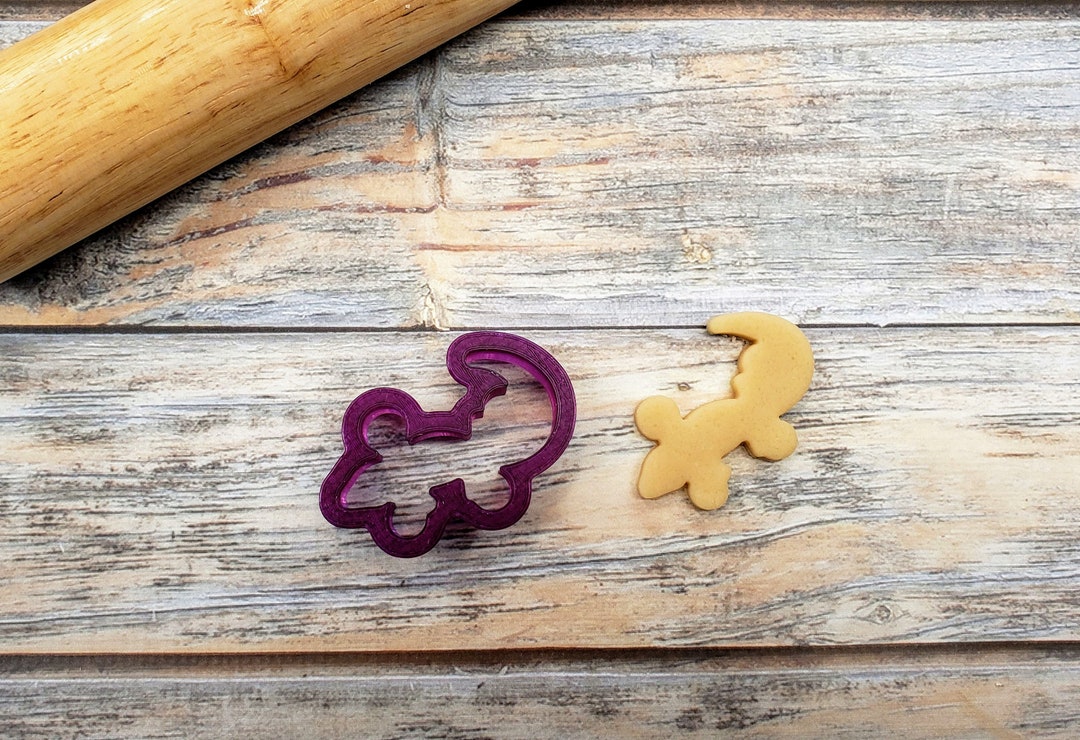 Mini Gecko or Lizard Cookie Cutter and Fondant Cutter and Clay Cutter ...
