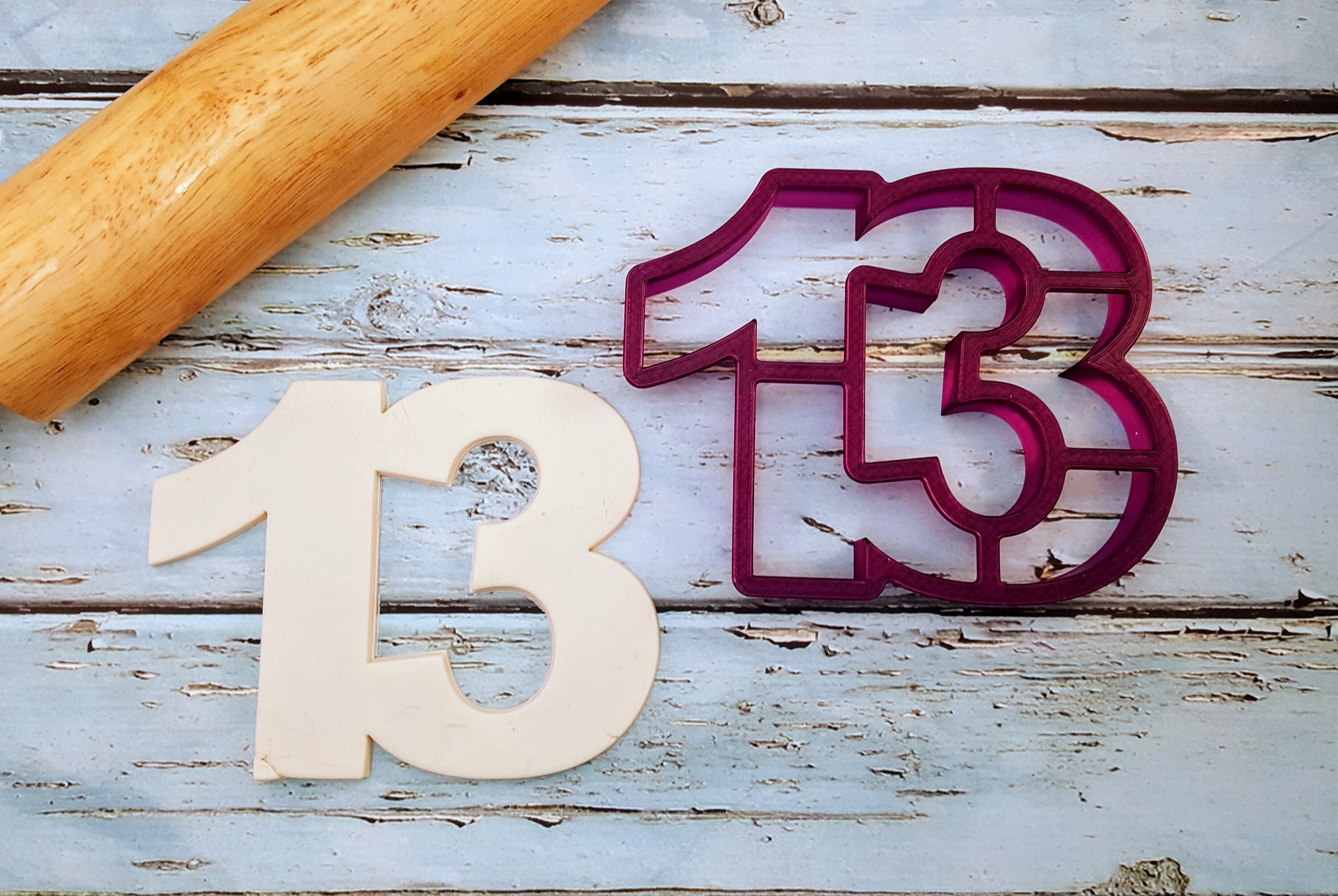 13 Thirteen Number Cookie Cutter and Fondant Cutter and Clay Cutter - Etsy