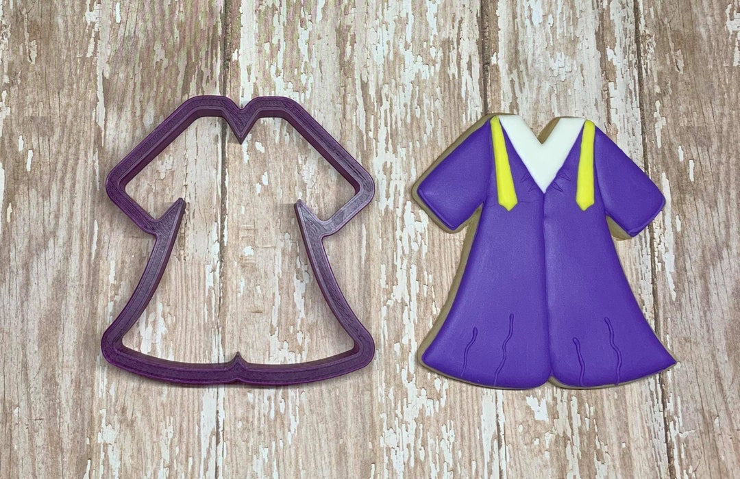 Graduation Gown or Robe Cookie Cutter or Fondant Cutter and Clay Cutter ...