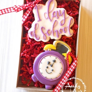 1st Day of School or First Day of School Hand Lettered Cookie Cutter ...