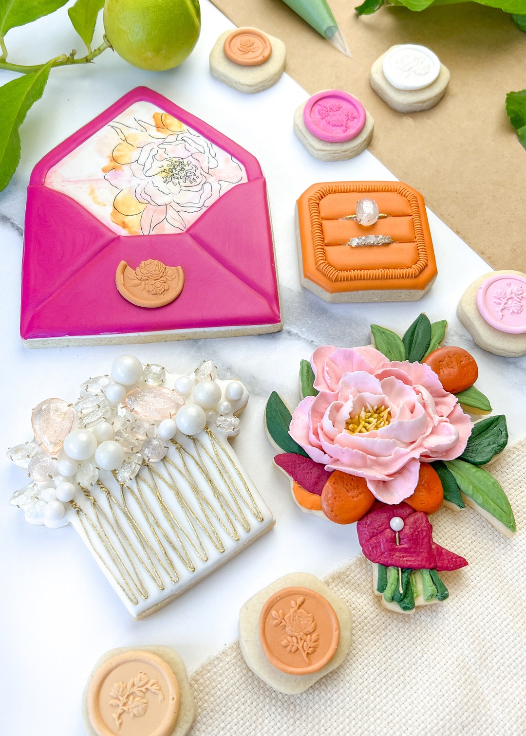 You're Invited by Painted Ladies Pastry Set of 5 Wedding Cookie Cutters ...