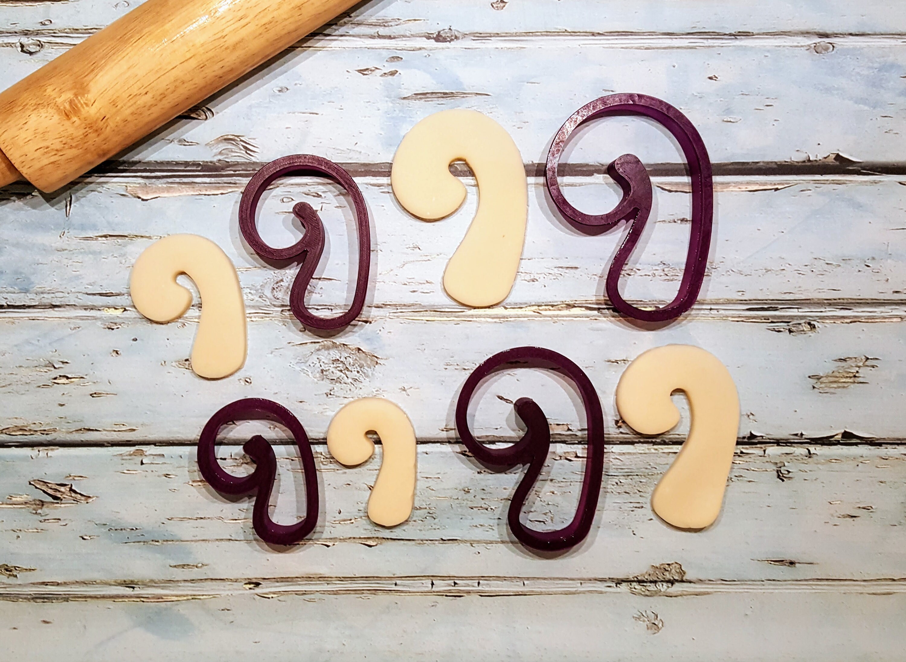 Lilaloa Candy Cane Cookie Cutter or Fondant Cutter and Clay - Etsy