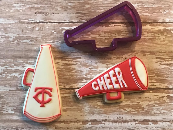 Megaphone or Cheer or Yell Leader Cookie Cutter and Fondant | Etsy