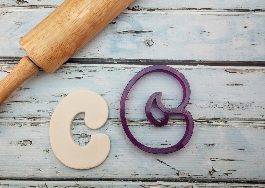 Lydia Letter C Cookie Cutter and Fondant Cutter and Clay Cutter - Etsy
