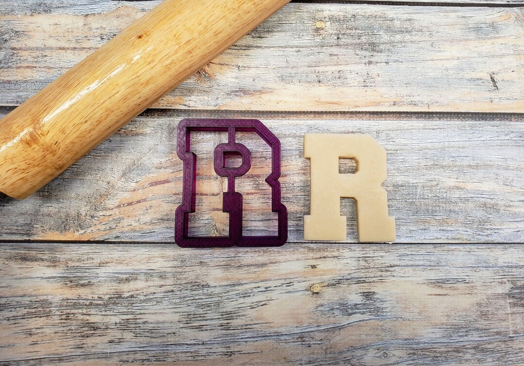 Varsity Letter R Cookie Cutter and Fondant Cutter and Clay Cutter - Etsy