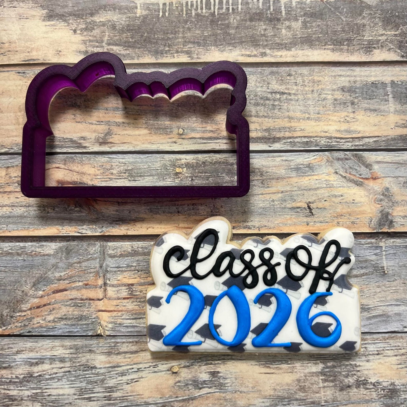 Class of or Graduation Year Cookie Cutter and Fondant Cutter and Clay ...