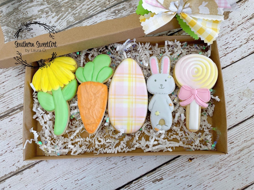 Set of 5 Easter Cookie Sticks Cookie Cutter and Fondant Cutter and Clay ...