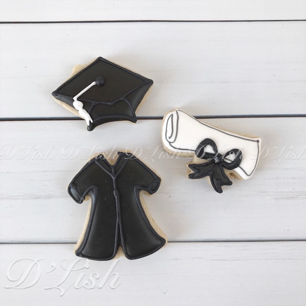 Graduation Cap Cookie - Etsy