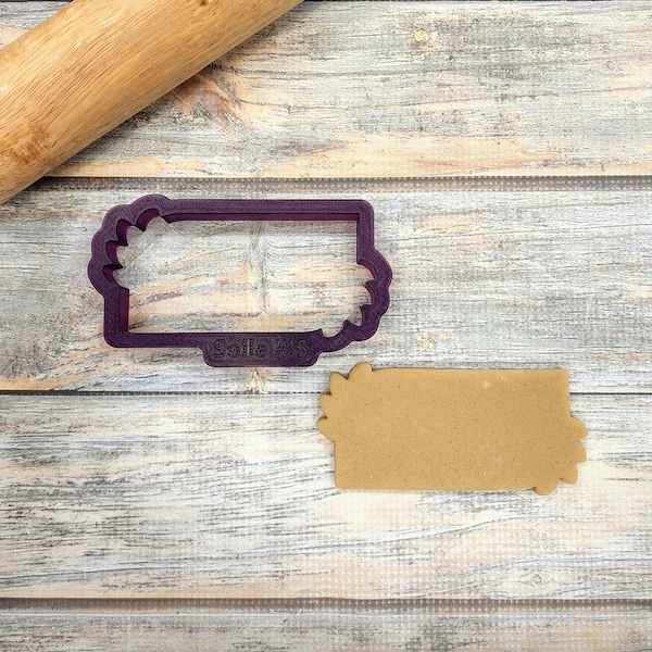 Floral Plaque Cookie Cutter - Etsy