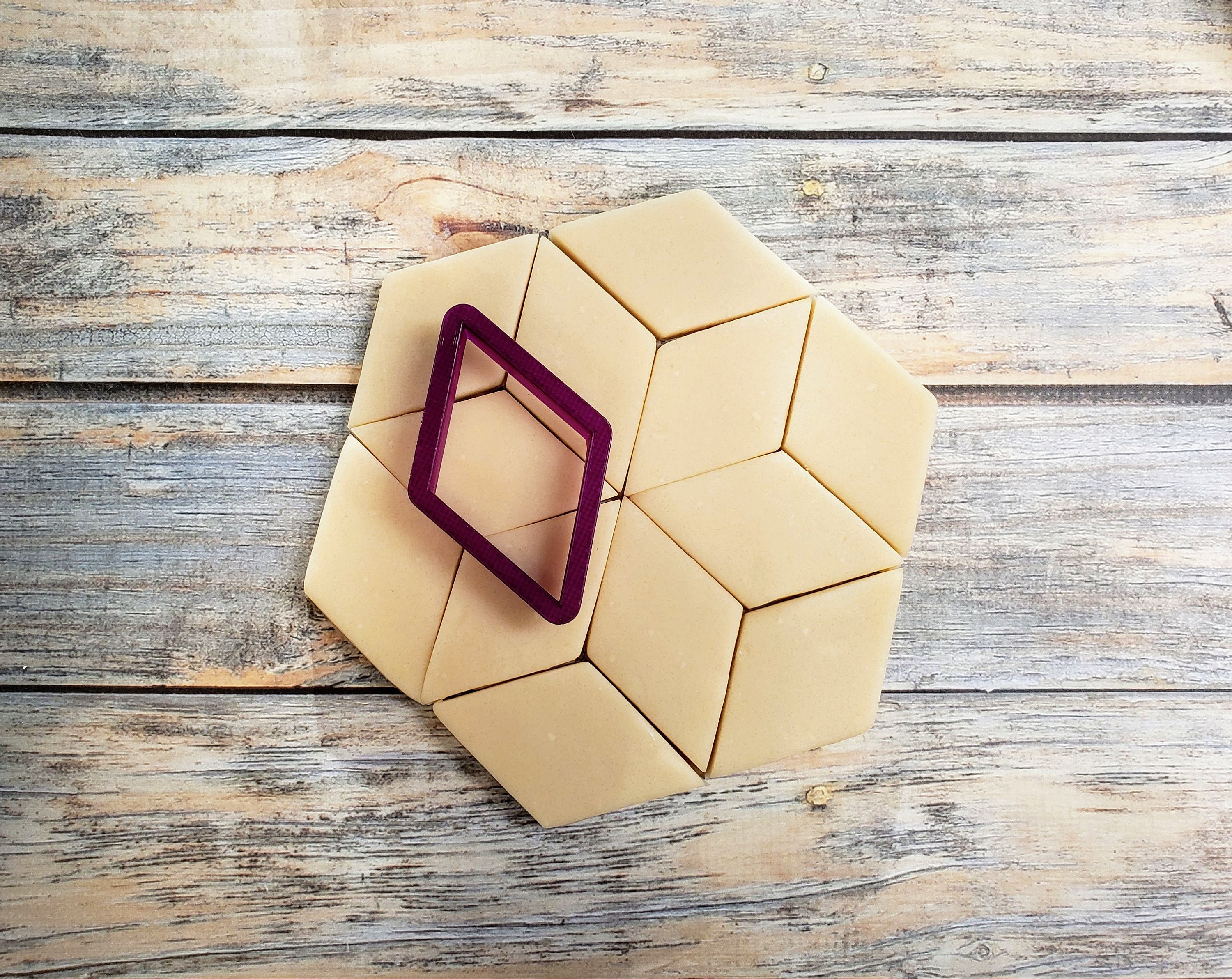 Diamond Shape Platter Cookie Cutter and Fondant Cutter and | Etsy