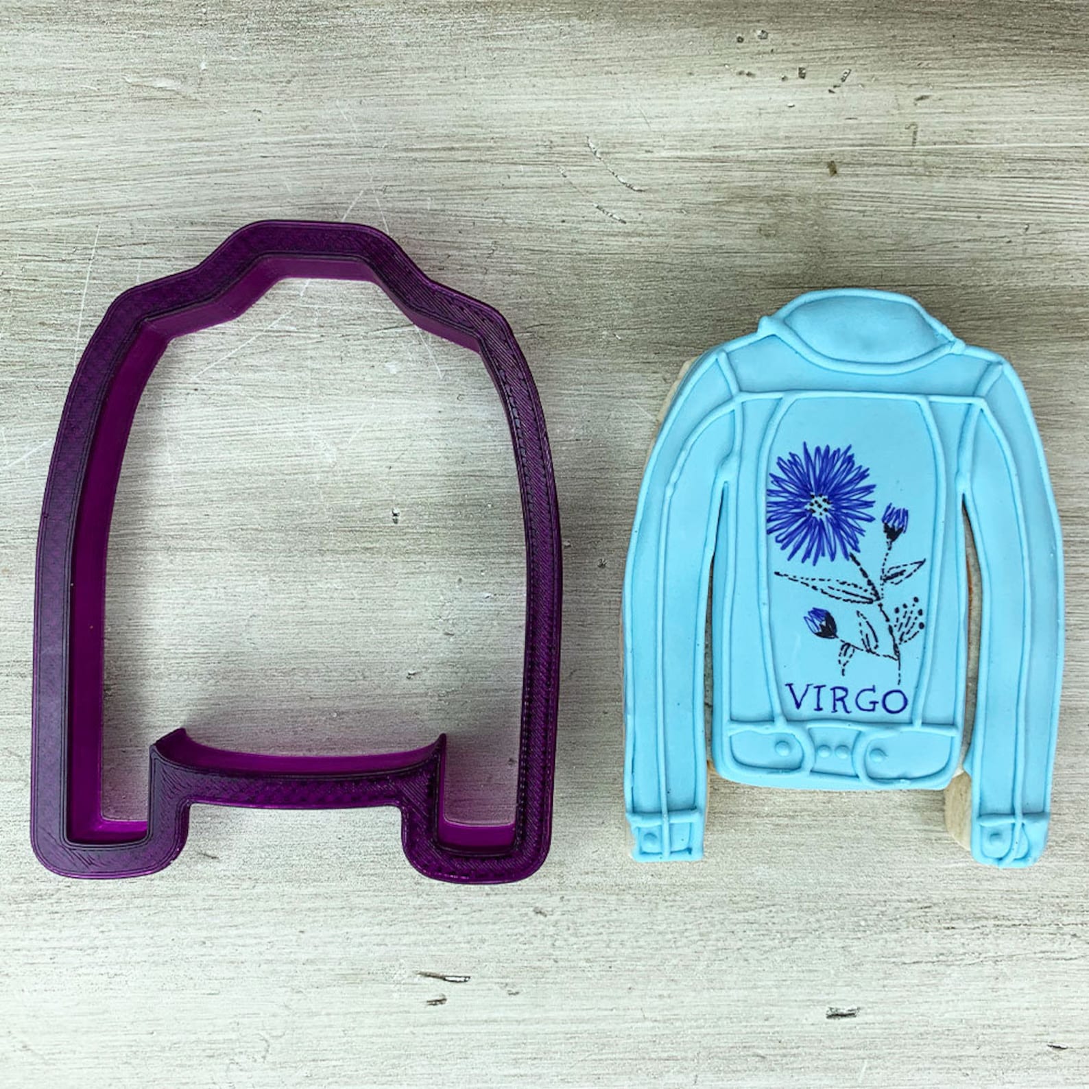 Jean Jacket or Denim Jacket Cookie Cutter and Fondant Cutter and Clay ...