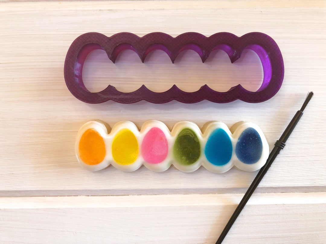 Easter Eggs in a Row Cookie Cutter and Fondant Cutter and Clay Cutter ...