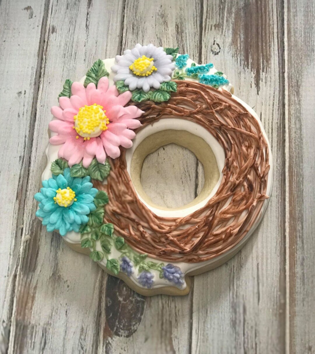 Ashley's Floral Wreath Cookie Cutter and Fondant Cutter and Clay Cutter ...