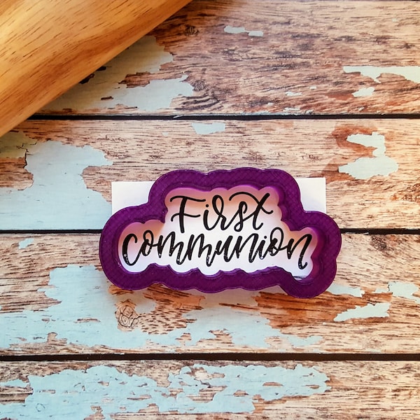 First Communion Cookie Stencil - Etsy